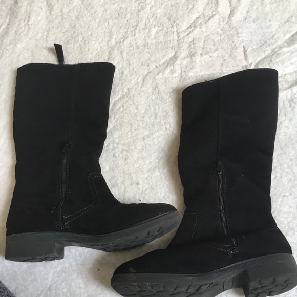 Shoes | Reversible Black Fur Button Snap Zipper Boots | Poshmark
